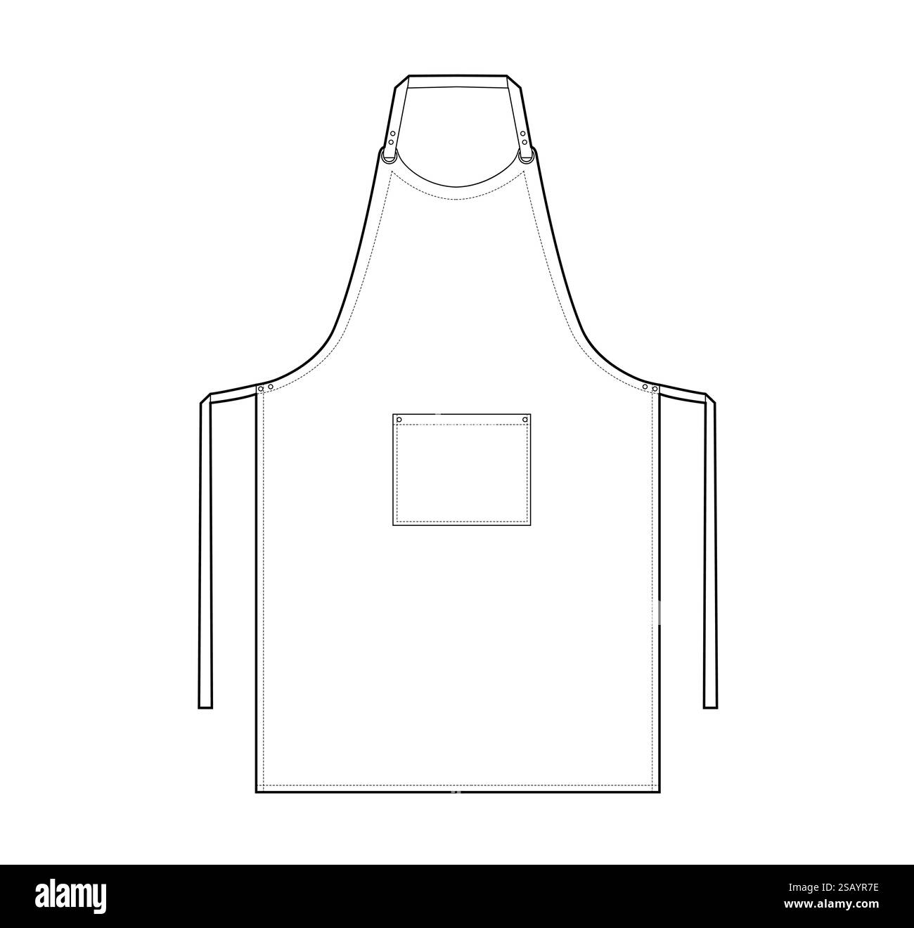 Sommelier Apron typical A-shaped throw-overs technical fashion ...
