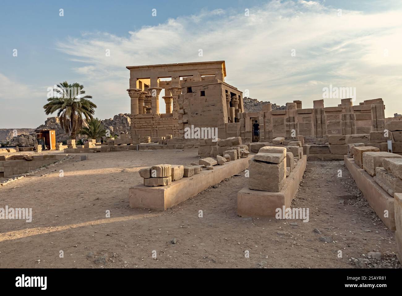Trajan's Kiosk Philae temple in Aswan Upper Egypt Stock Photo - Alamy