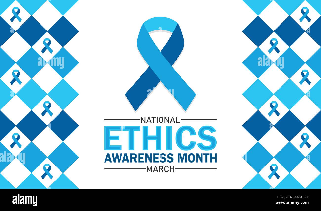 National Ethics Awareness Month. March. Vector illustration. Design for ...