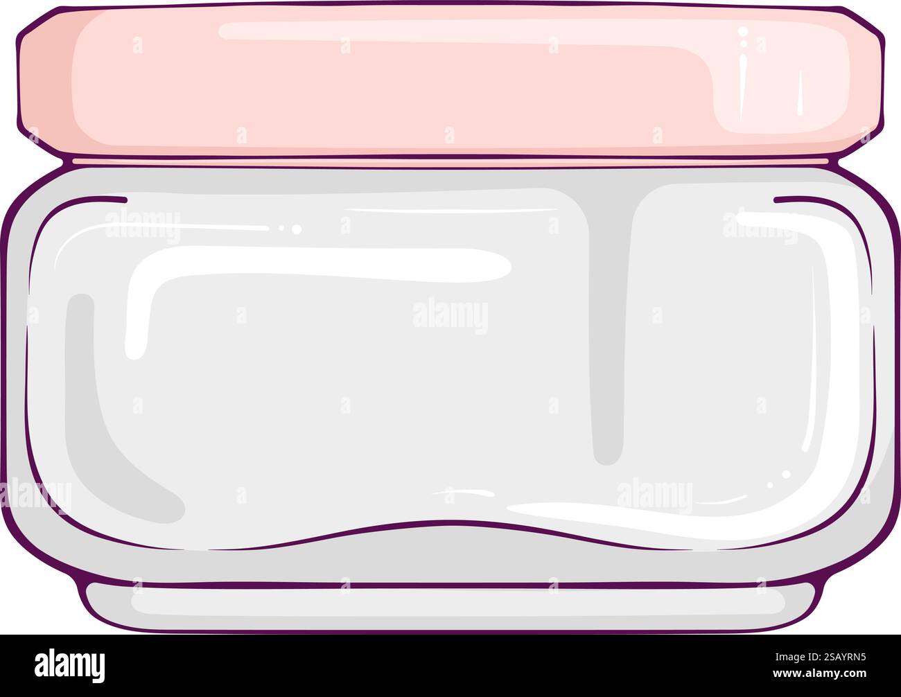 Cosmetic cream in jar Stock Vector Images - Alamy