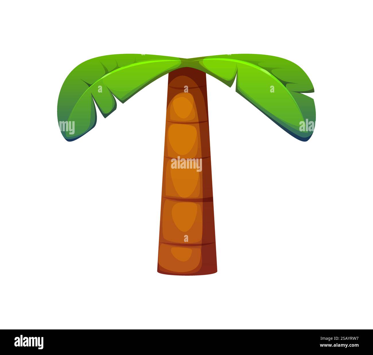 Cartoon Egyptian font palm tree T letter. Egypt nature font typeset T ...