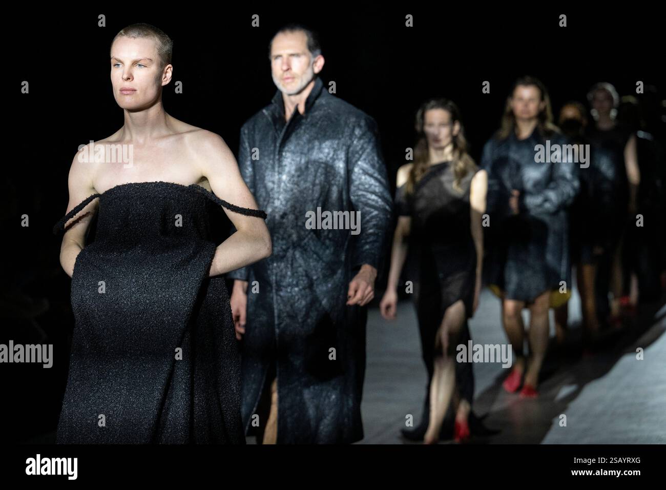 London, UK. 31 January 2025. Models on the catwalk during Fashion in ...