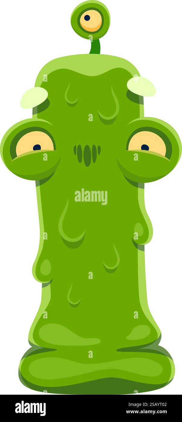 Halloween font letter I crazy monster character. Silly fantasy creature ...