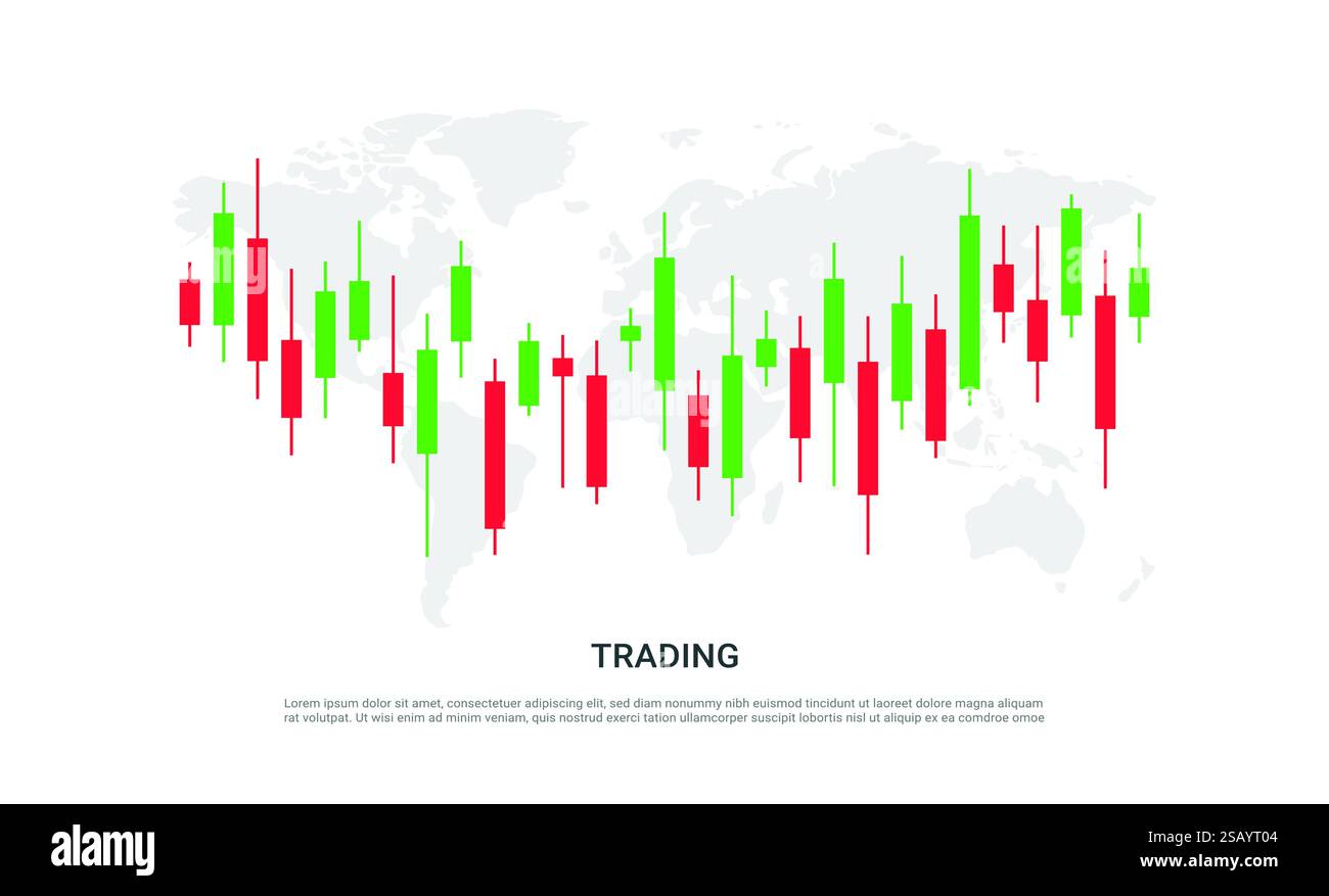 Growth stock diagram financial graph or business investment market ...