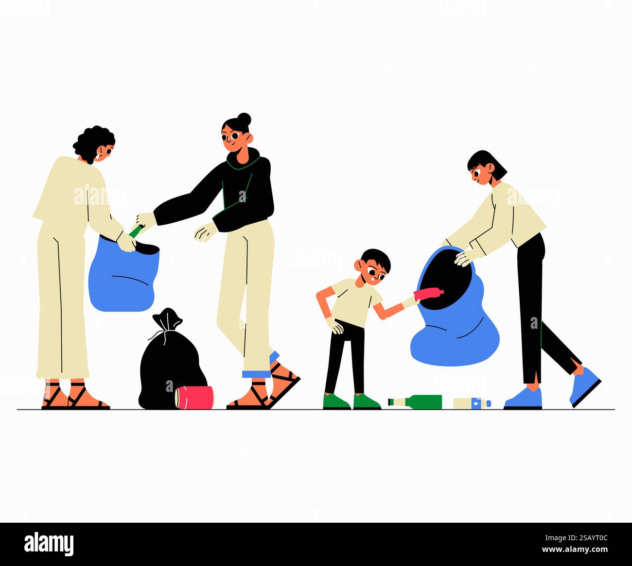 Recycling community service Stock Vector Images - Alamy