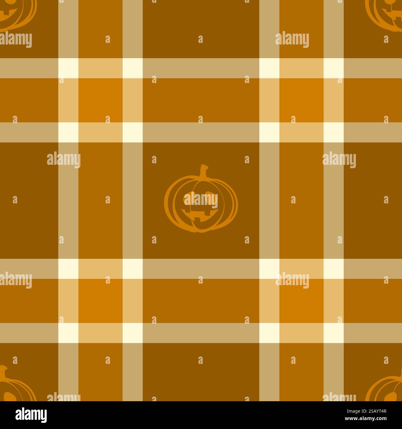 Halloween seamless background with pumpkin for textile fabric design ...