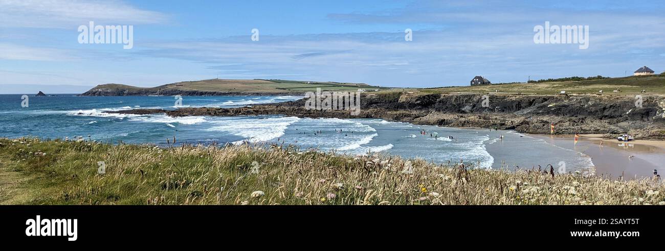 Treyarnon bay cornwall england hi-res stock photography and images - Alamy