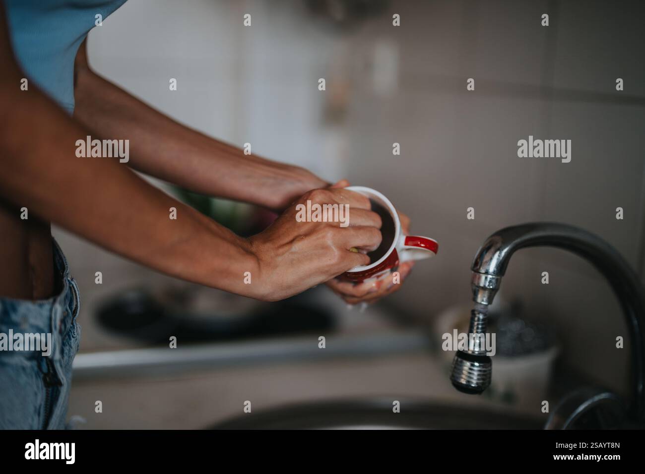 Careful washing hands liquid hi-res stock photography and images - Alamy