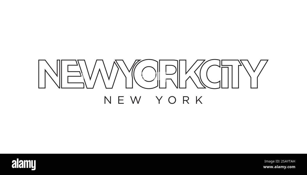 New York City, USA typography slogan design. America logo with graphic ...