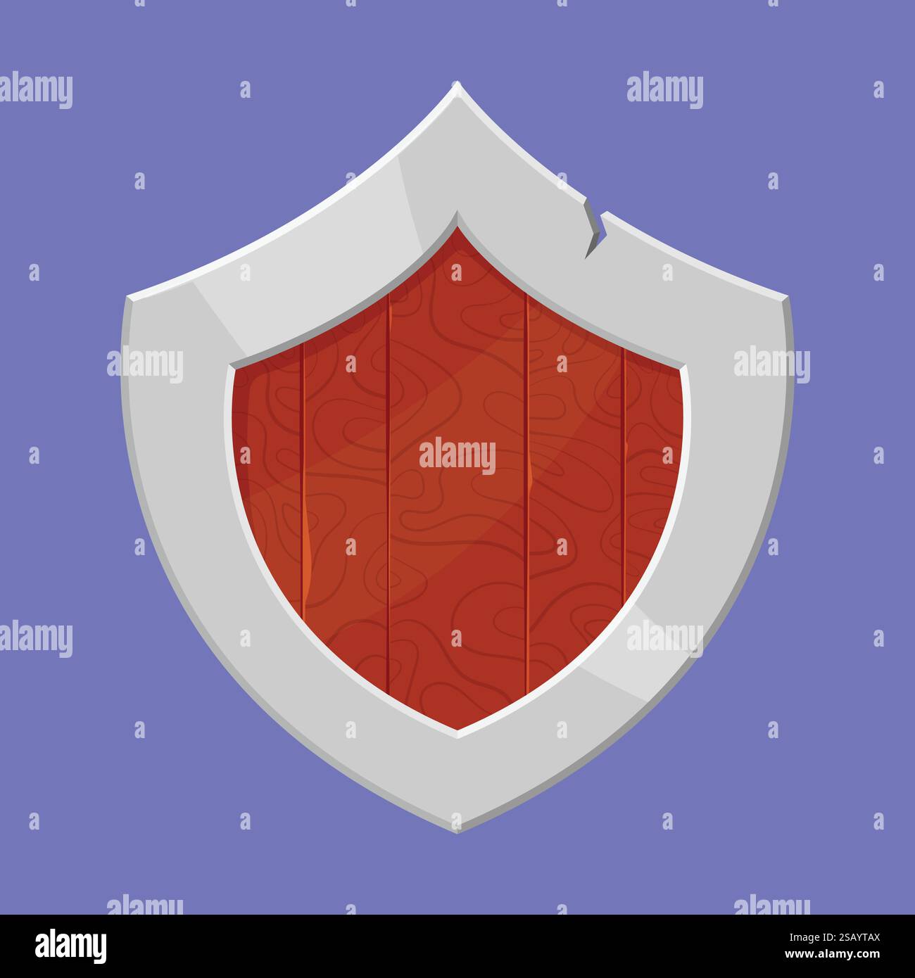 Wooden Shield illustration vector. war shield game icon vector Stock ...