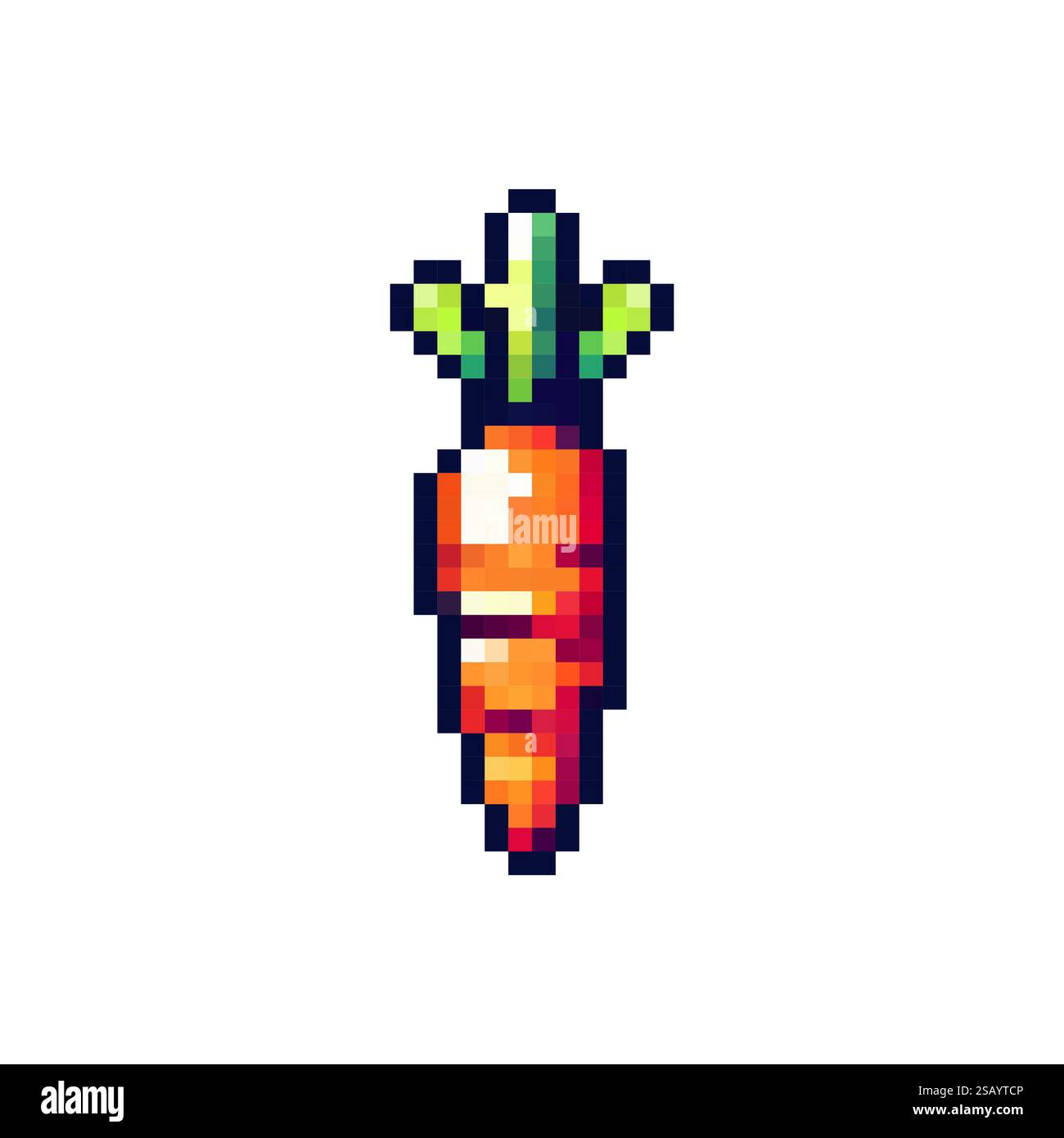 Logo vegetable orange carrot. Icon vegetable pixel. 8 bit icon carrot ...