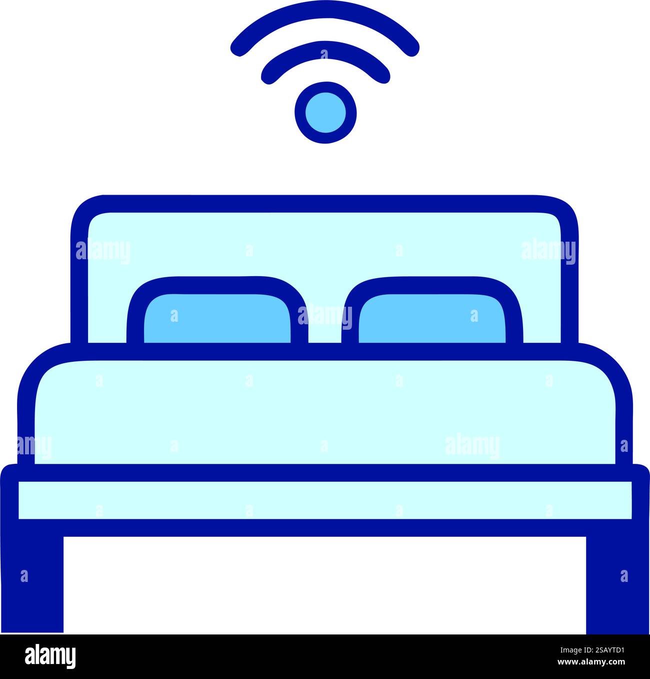 Smart bed with sleep tracking technology Stock Vector Image & Art - Alamy