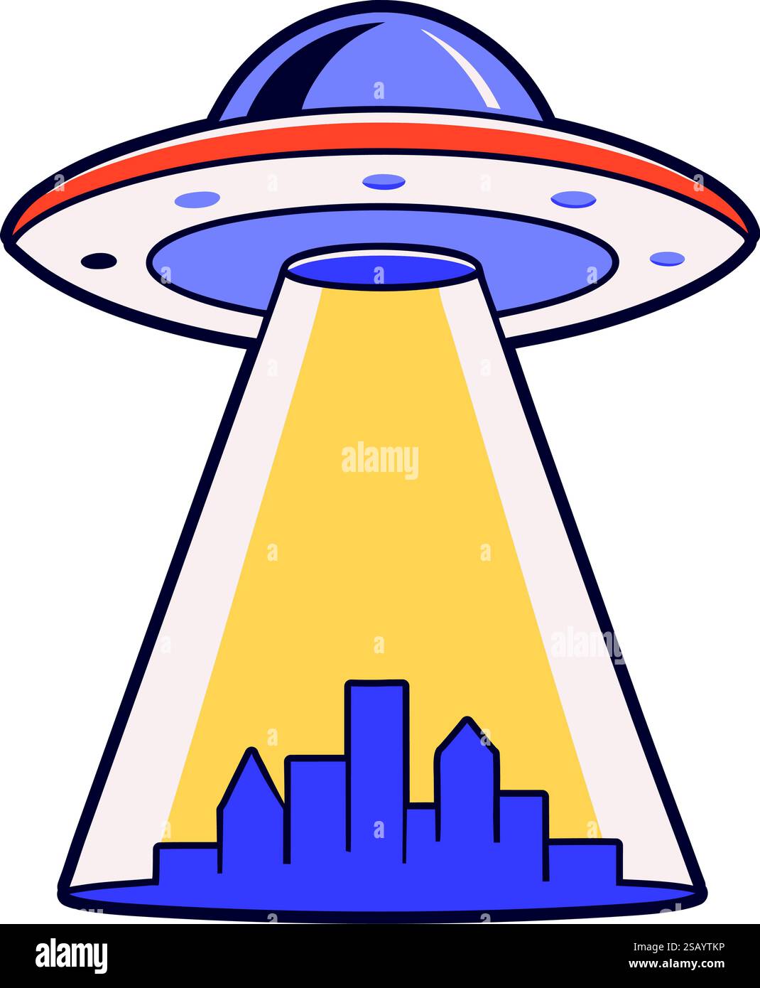 Alien city ufo Stock Vector Images - Alamy