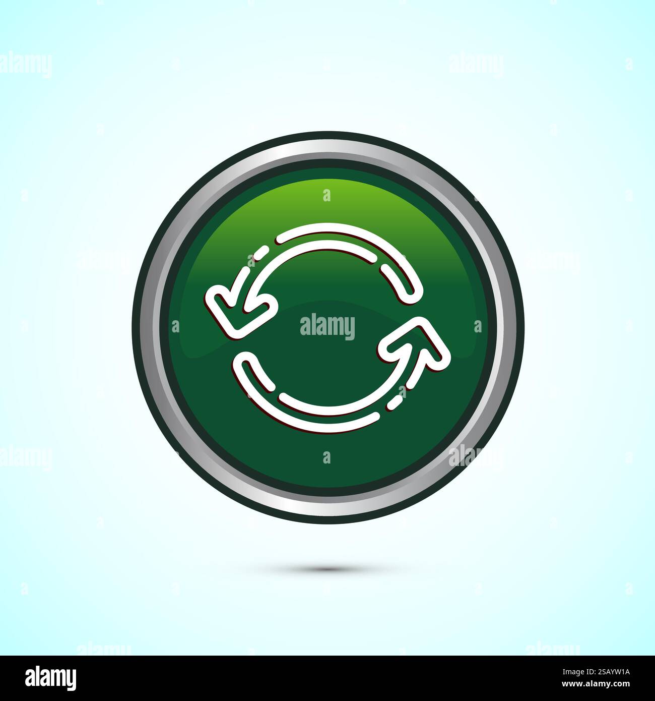 Sync processing icon design, Synchronization or reset icon, Reload sign, button design Stock ...