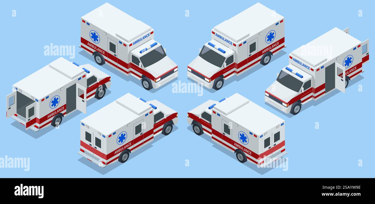 Ambulance Car. An emergency medical service, administering emergency ...