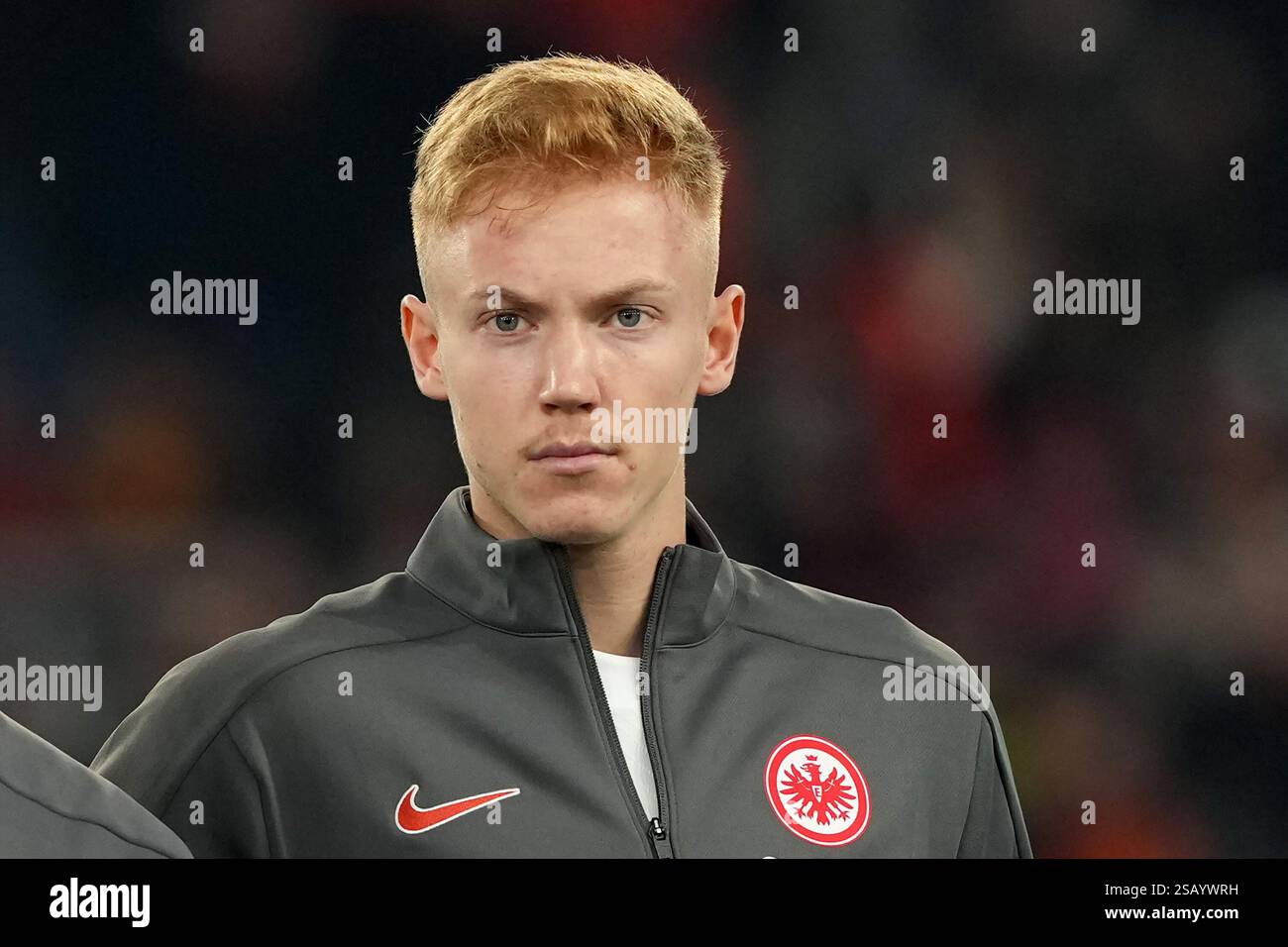 Hugo Larsson of Eintracht Frankfurt during the Europa League football ...