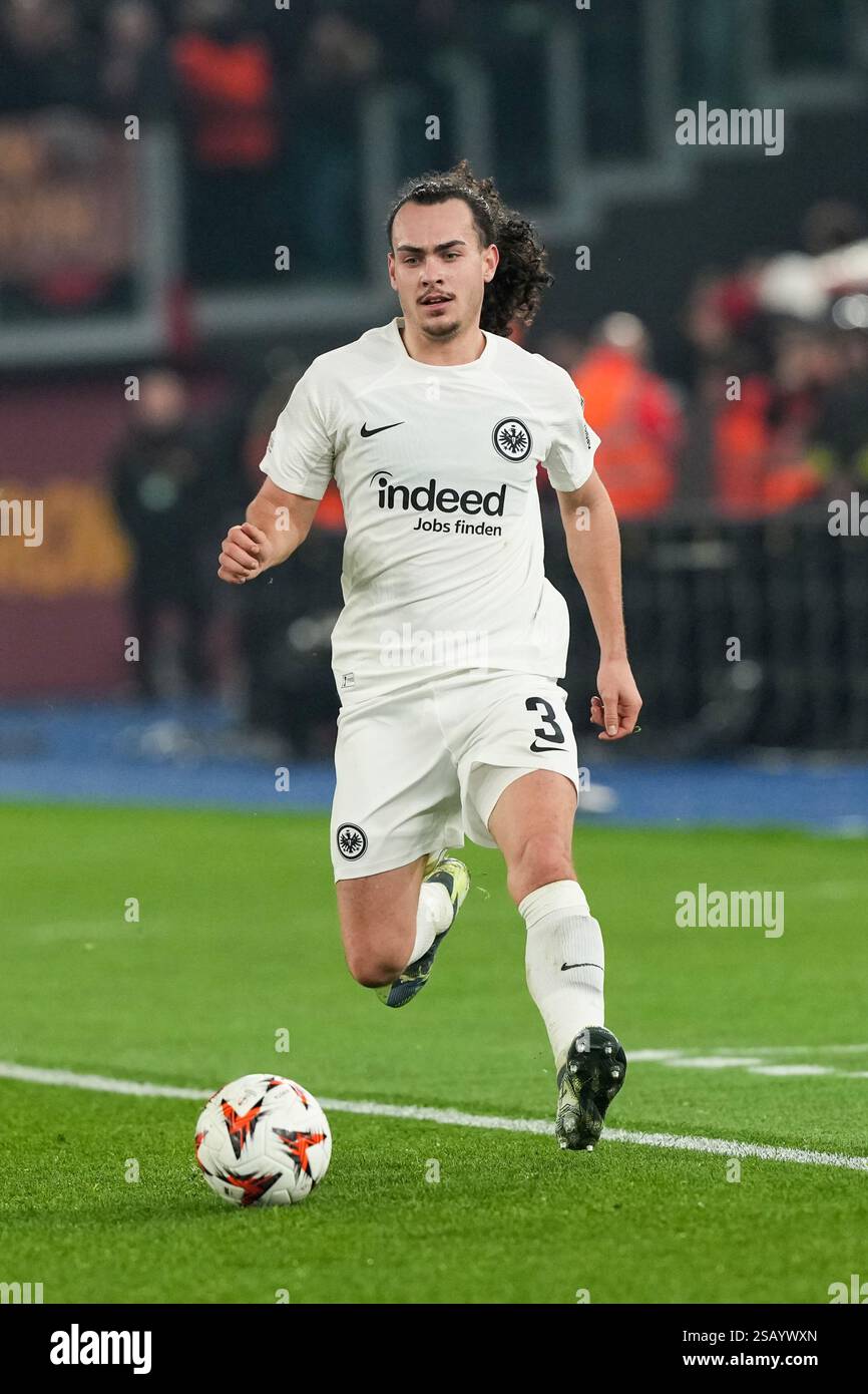 Arthur Theate of Eintracht Frankfurt during the Europa League football ...