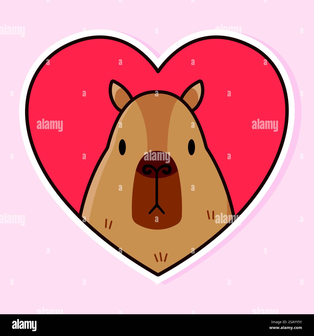 Cute heart kiss kawaii hi-res stock photography and images - Alamy