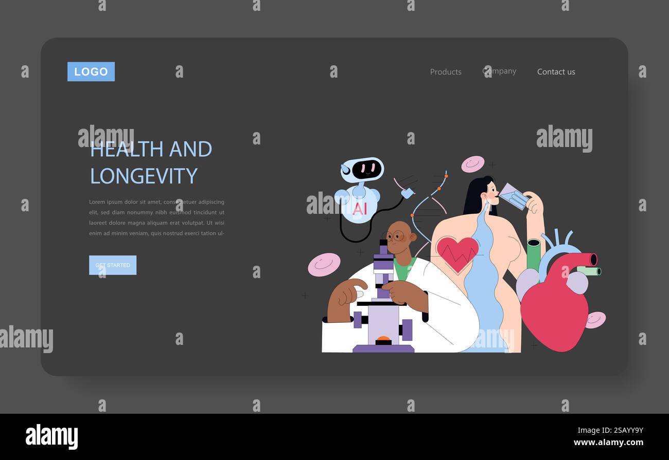 Health and Longevity concept. Exploration of advanced healthcare ...