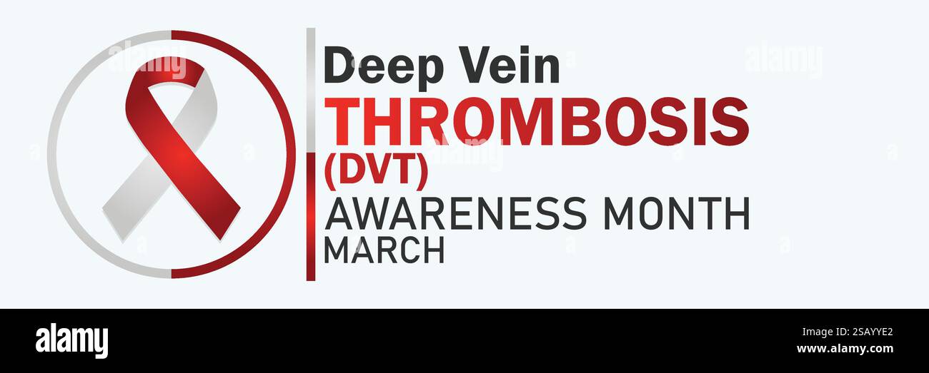 Deep Vein Thrombosis (DVT) Awareness Month. March. Vector illustration ...