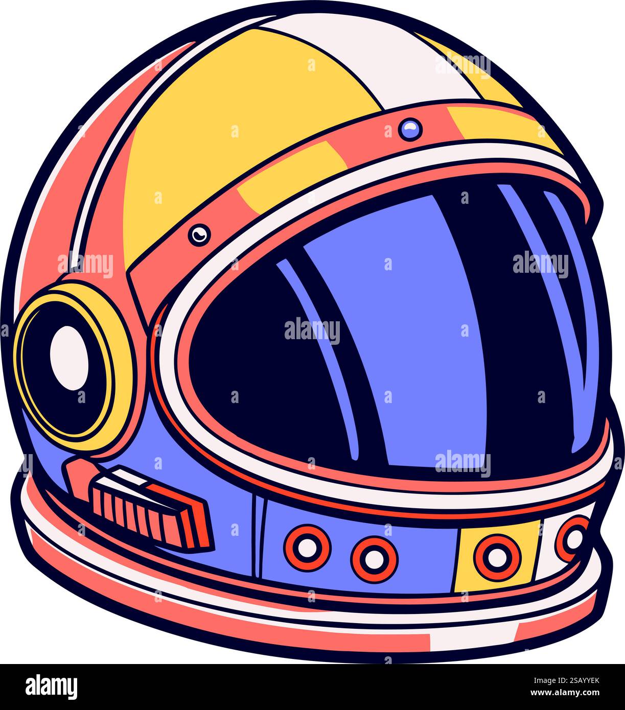 Modern astronaut helmet side view Stock Vector Image & Art - Alamy