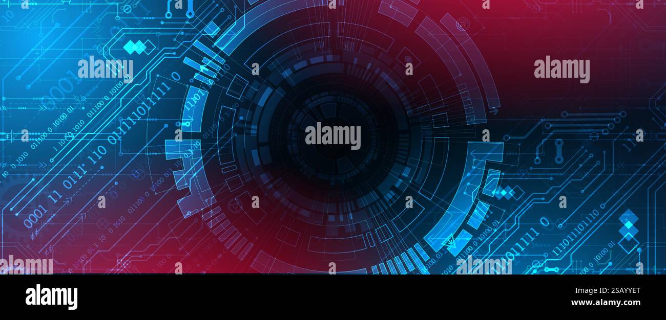 Abstract background. Scientific and technological concept with the use ...