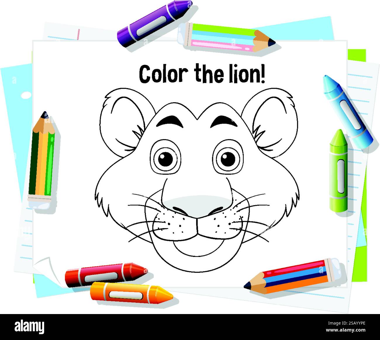 Concentration page Stock Vector Images - Alamy
