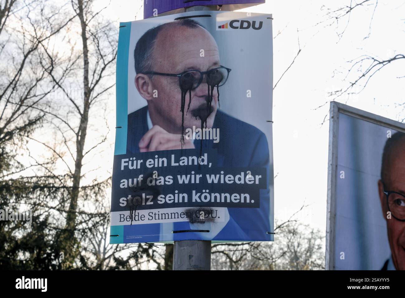 Bundestagswahlkampf 2025 / Wahlplakate der CDU, Friedrich Merz ...
