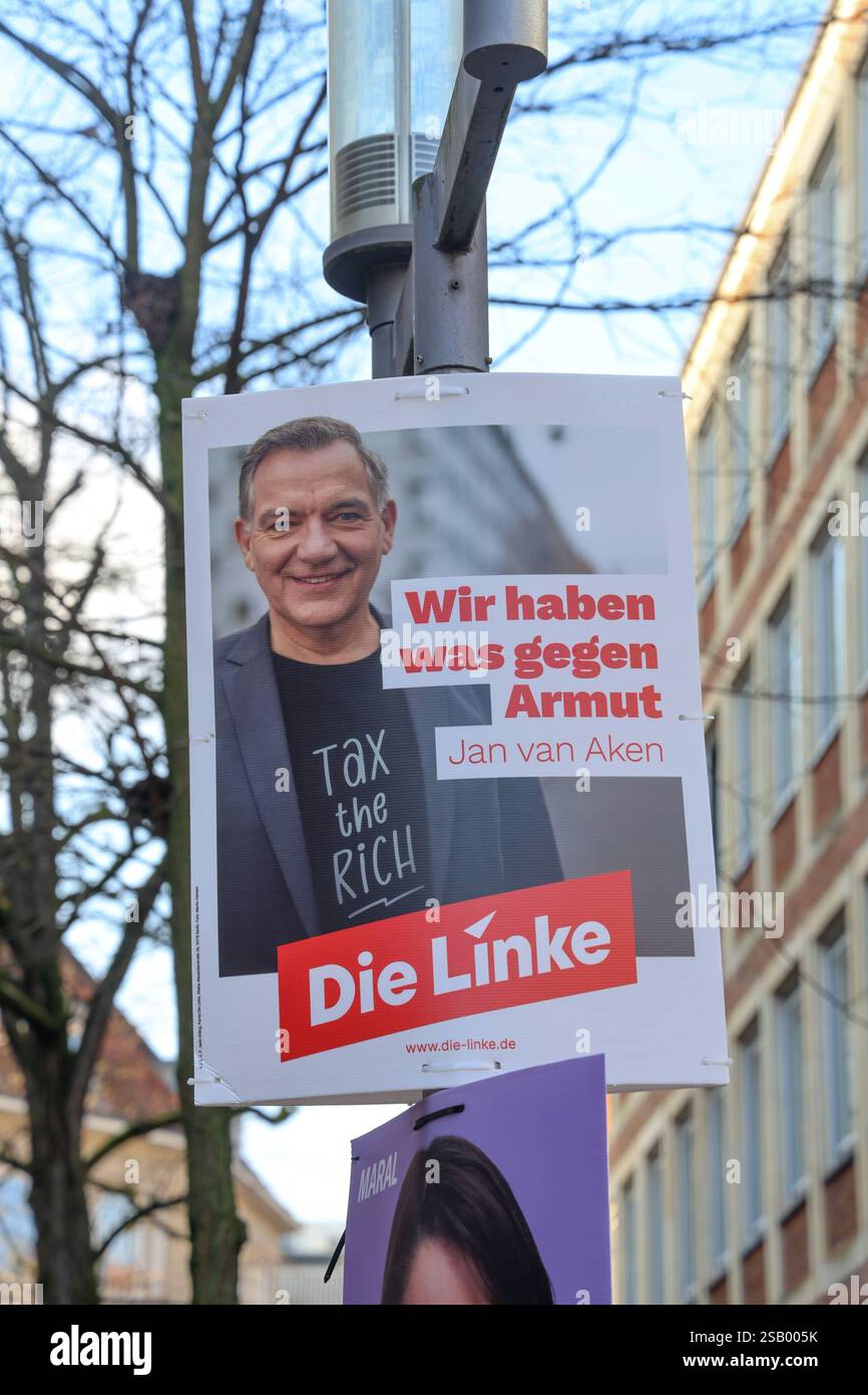 Bundestagswahlkampf 2025 / Wahlplakate der Partei Die Linke. Wir haben ...