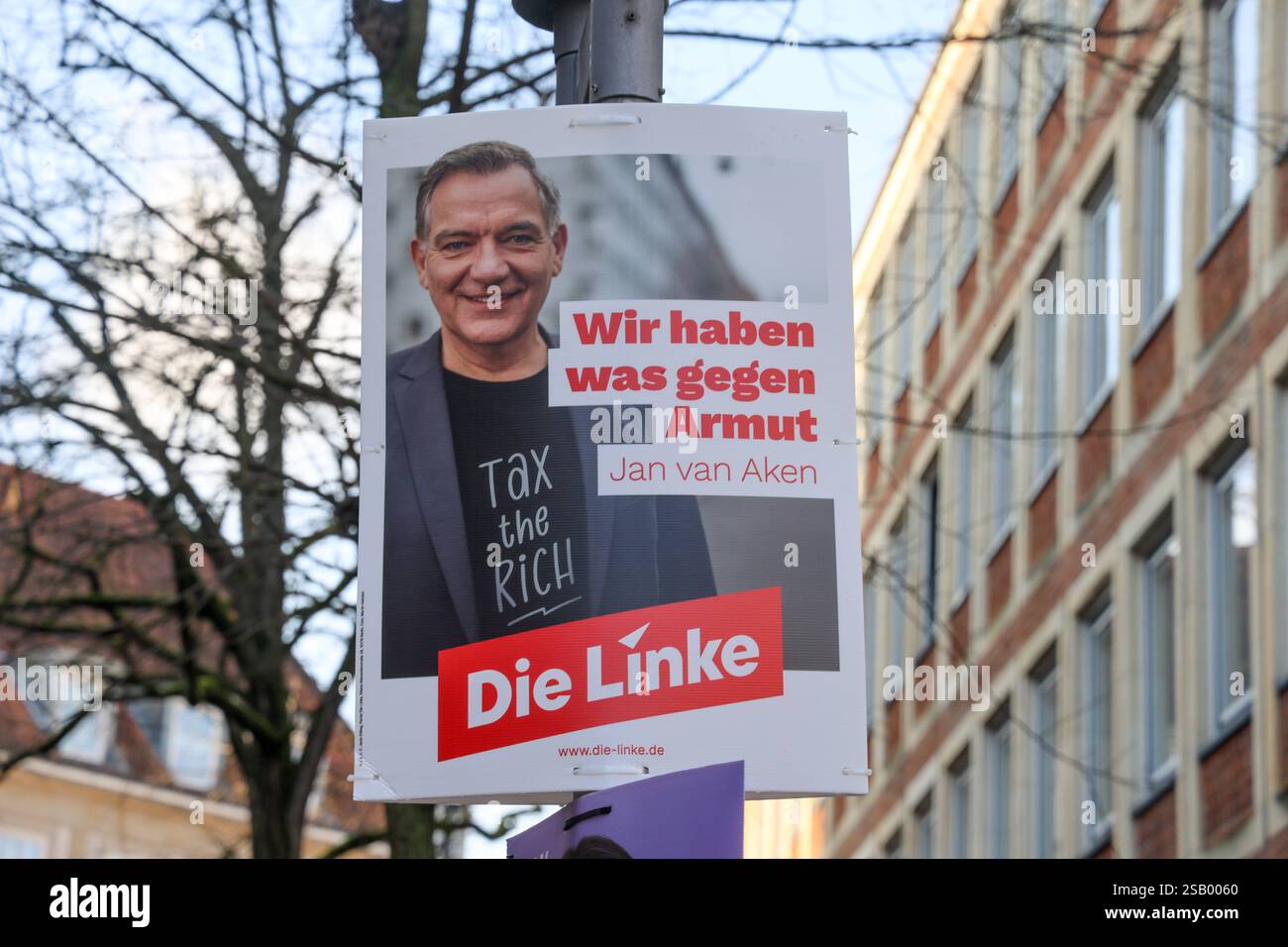 Bundestagswahlkampf 2025 / Wahlplakate der Partei Die Linke. Wir haben ...