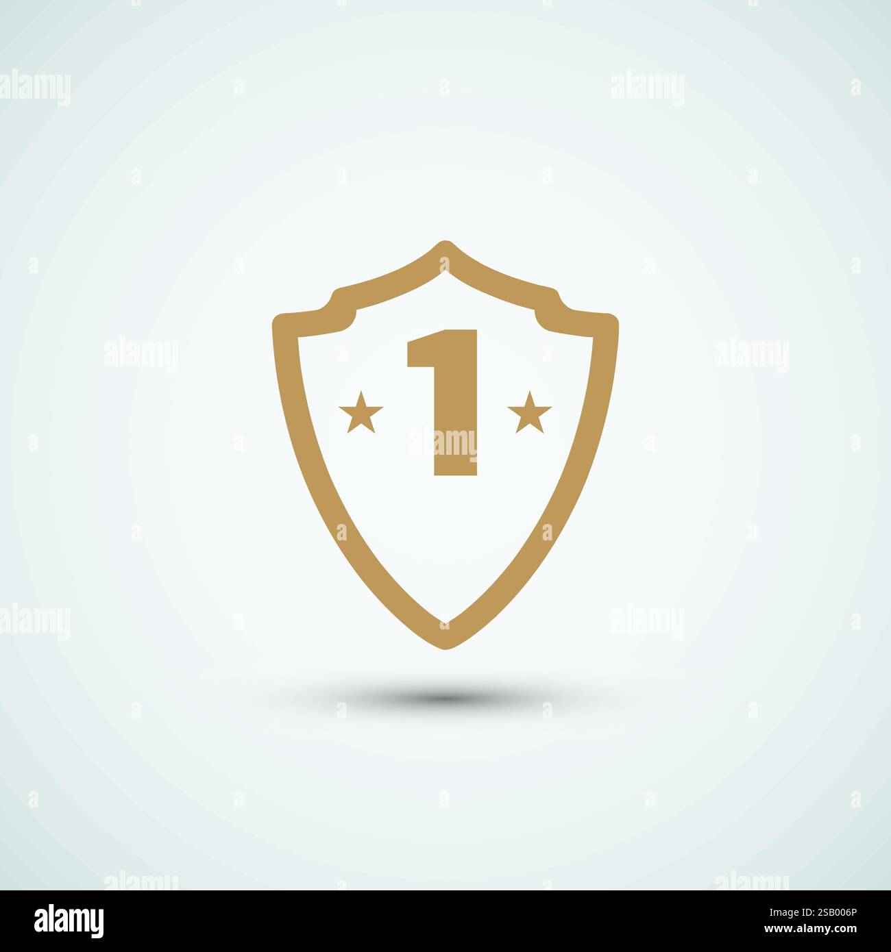 Number one shield logo design template icon Stock Vector Image & Art ...