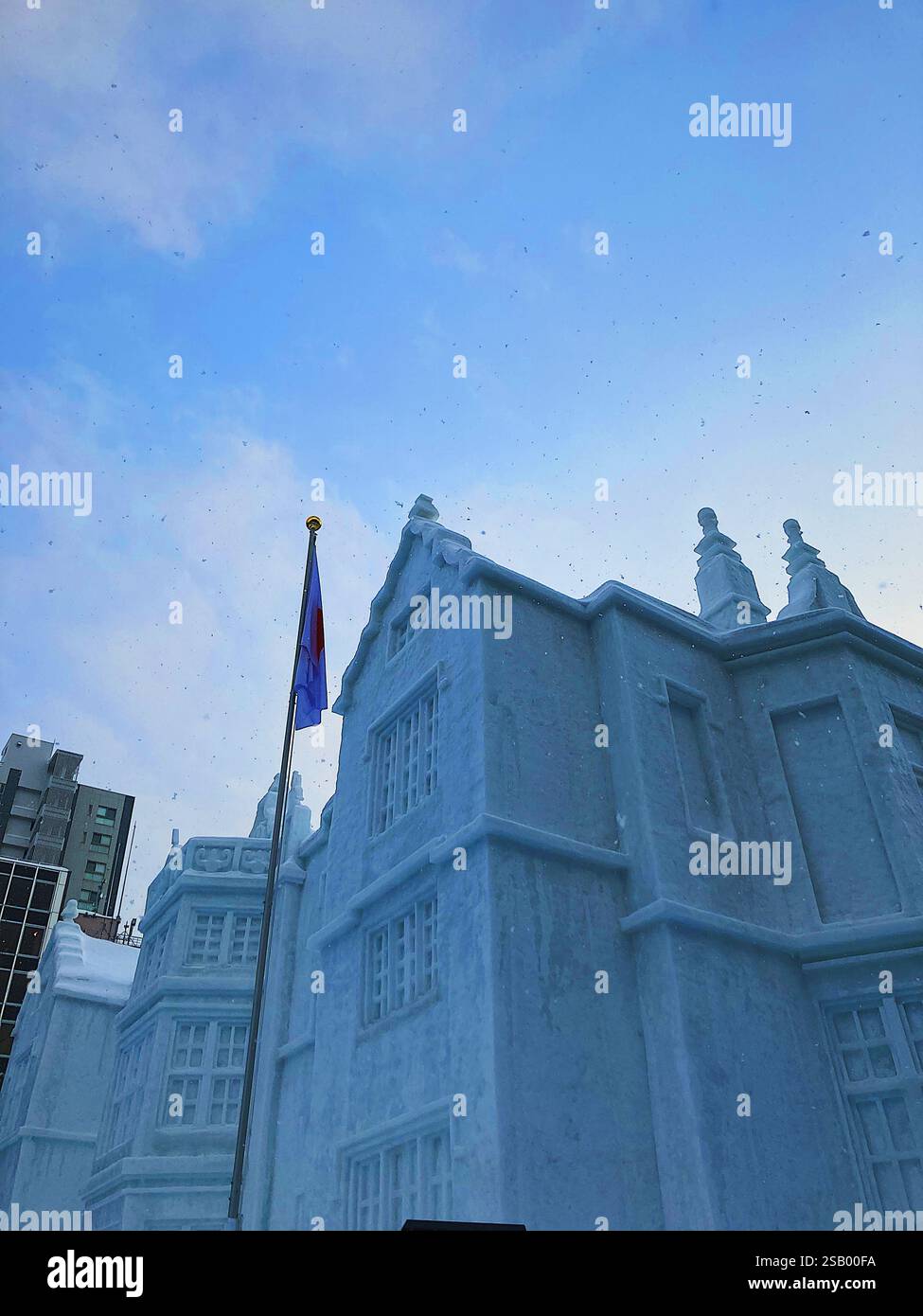 A massive snow building stature in Sapporo city Stock Photo - Alamy
