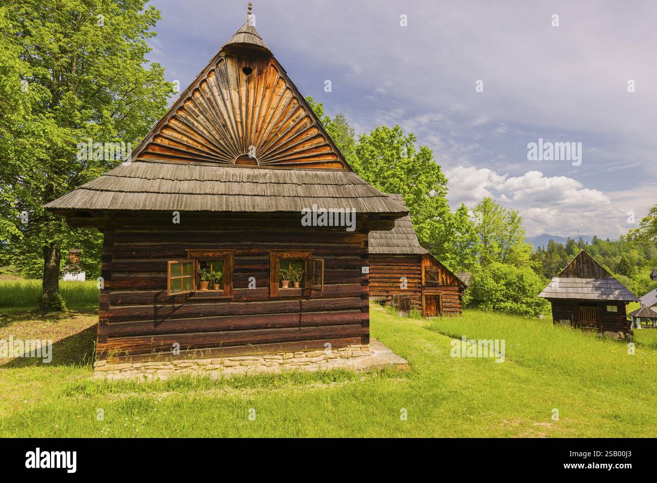Museum of slovak village in JahodniDky Hory, east of Martin, Slovakia ...