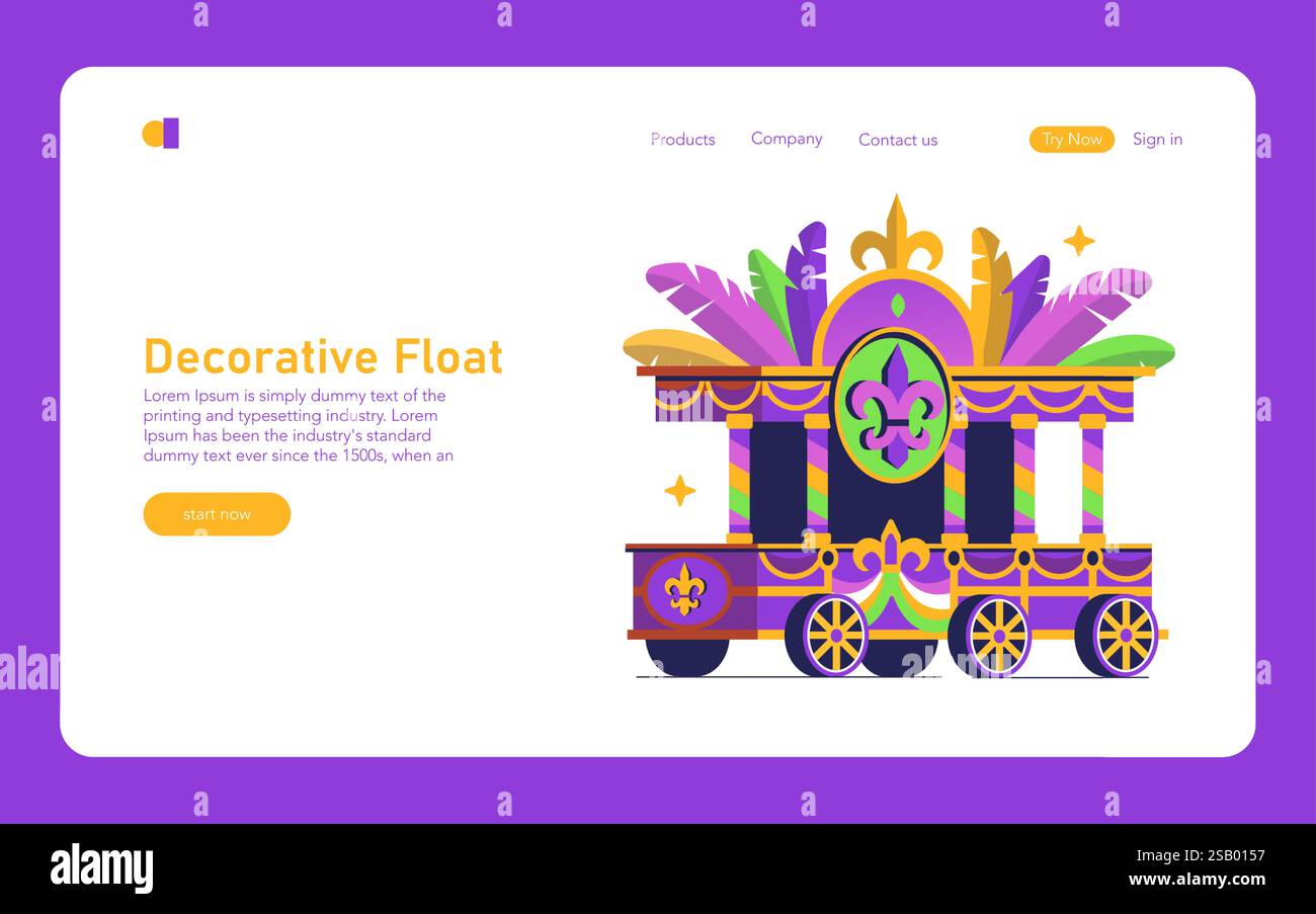 Parade float details Stock Vector Images - Alamy