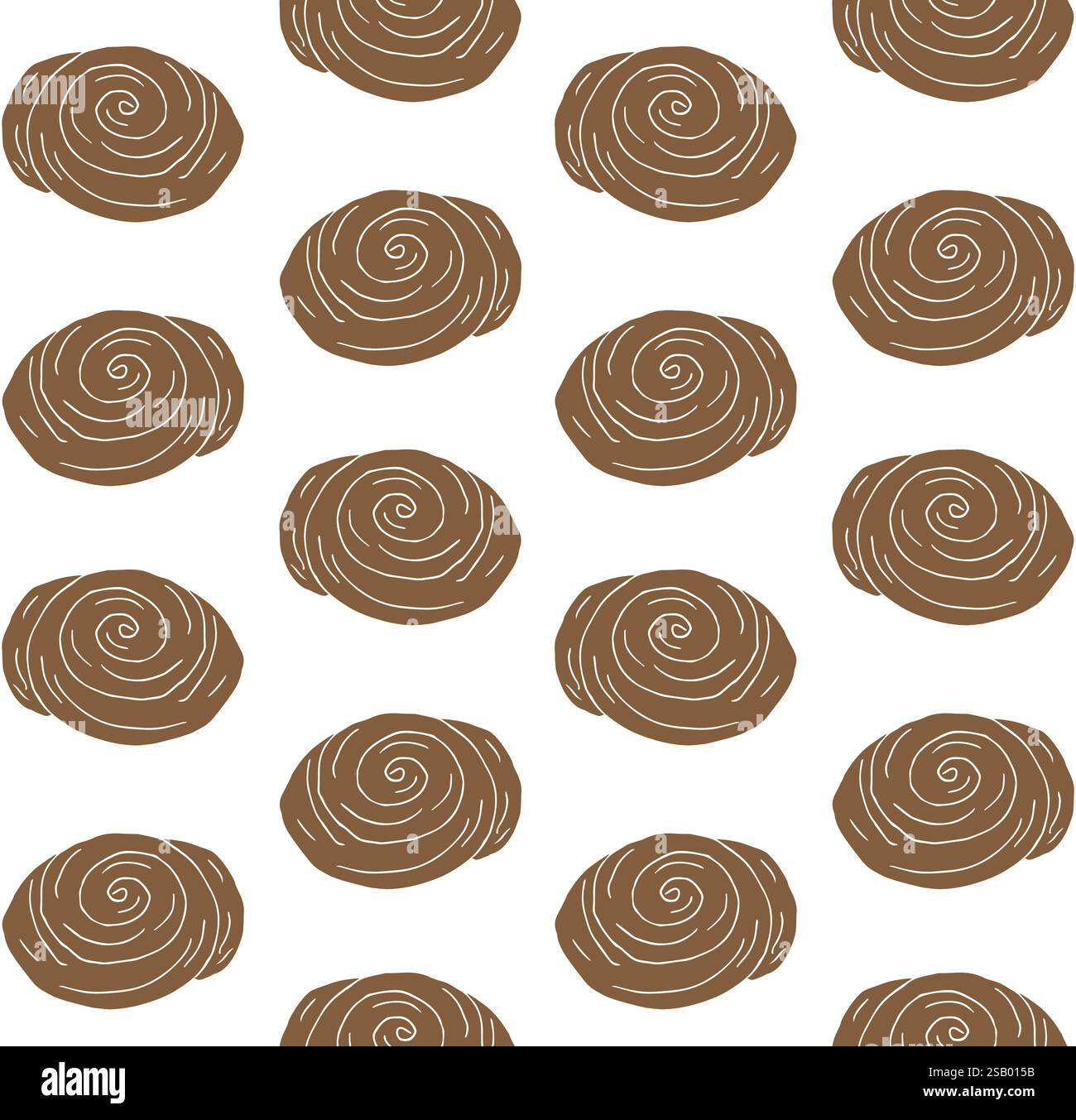 Vector seamless pattern of colored hand drawn doodle sketch cinnamon ...
