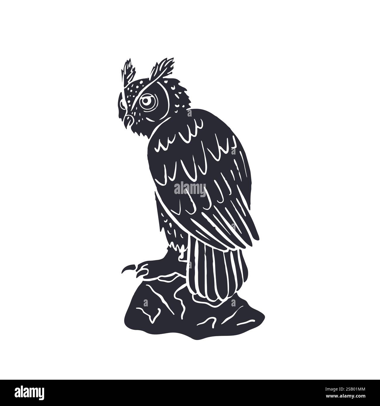 Black white line stone Stock Vector Images - Alamy