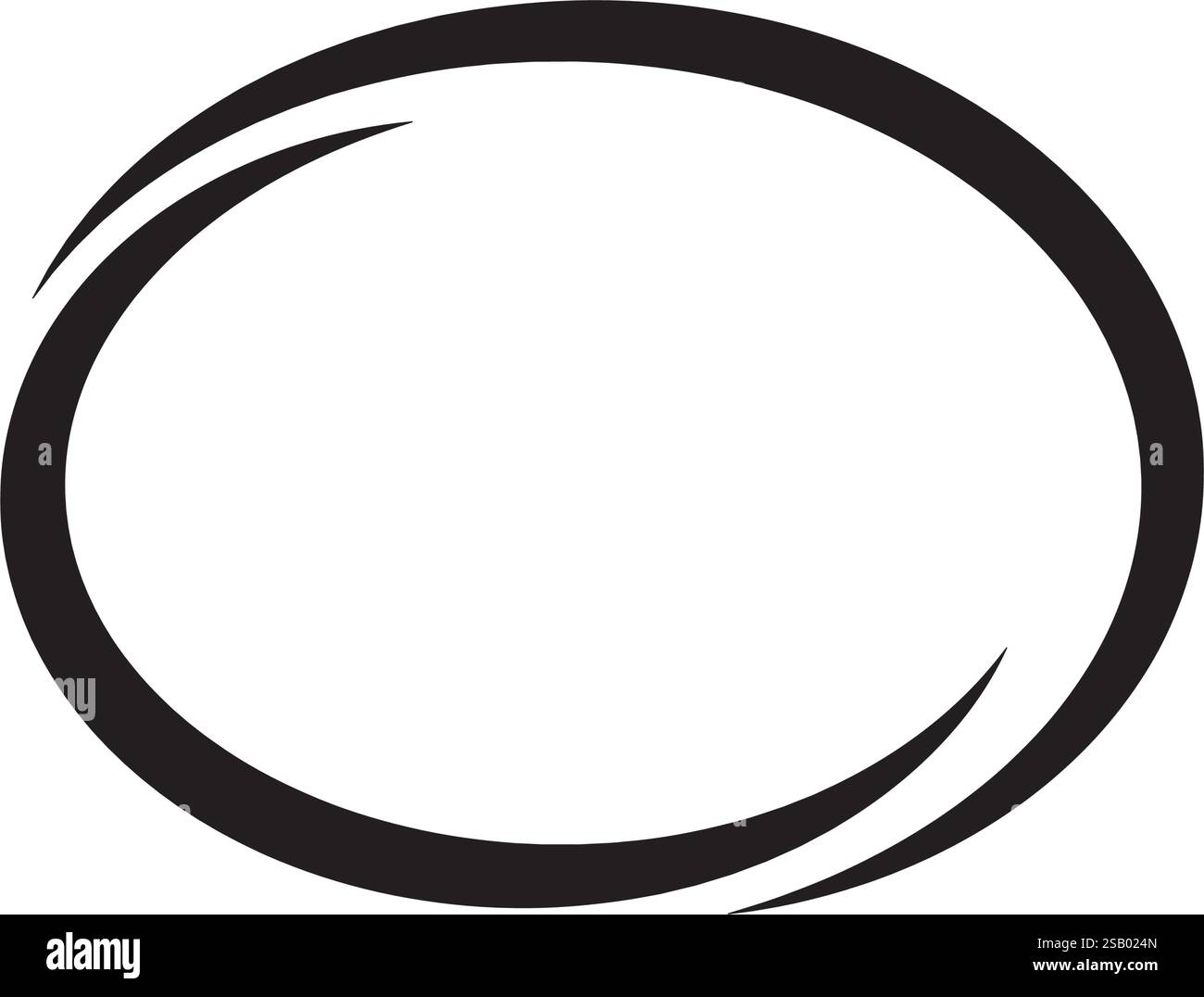 Oval border basic shapes monogram frame Oval border basic shapes ...