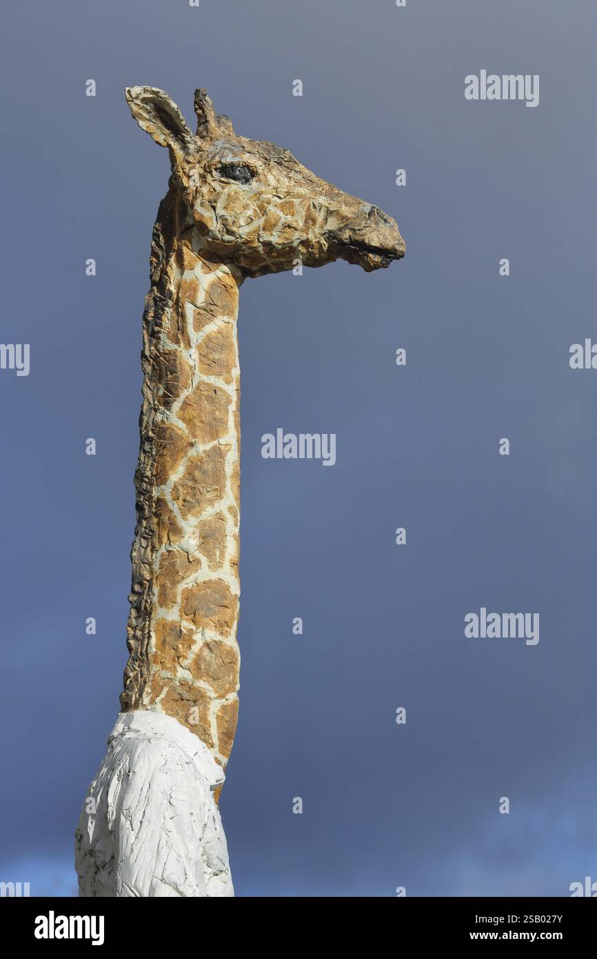 Sculpture giraffe man by Stephan Balkenhol, modern art, giraffe figure ...