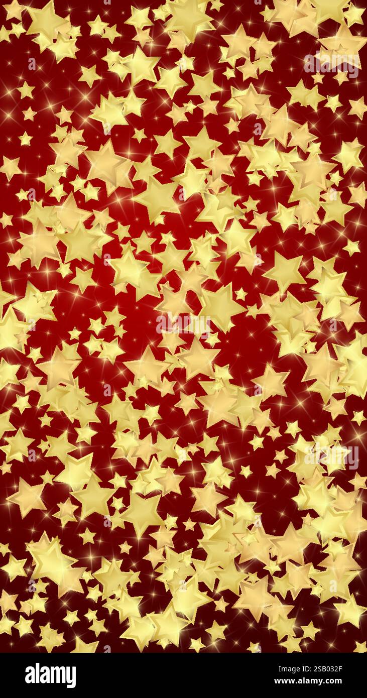 Magic stars vector overlay. Gold stars scattered around randomly ...