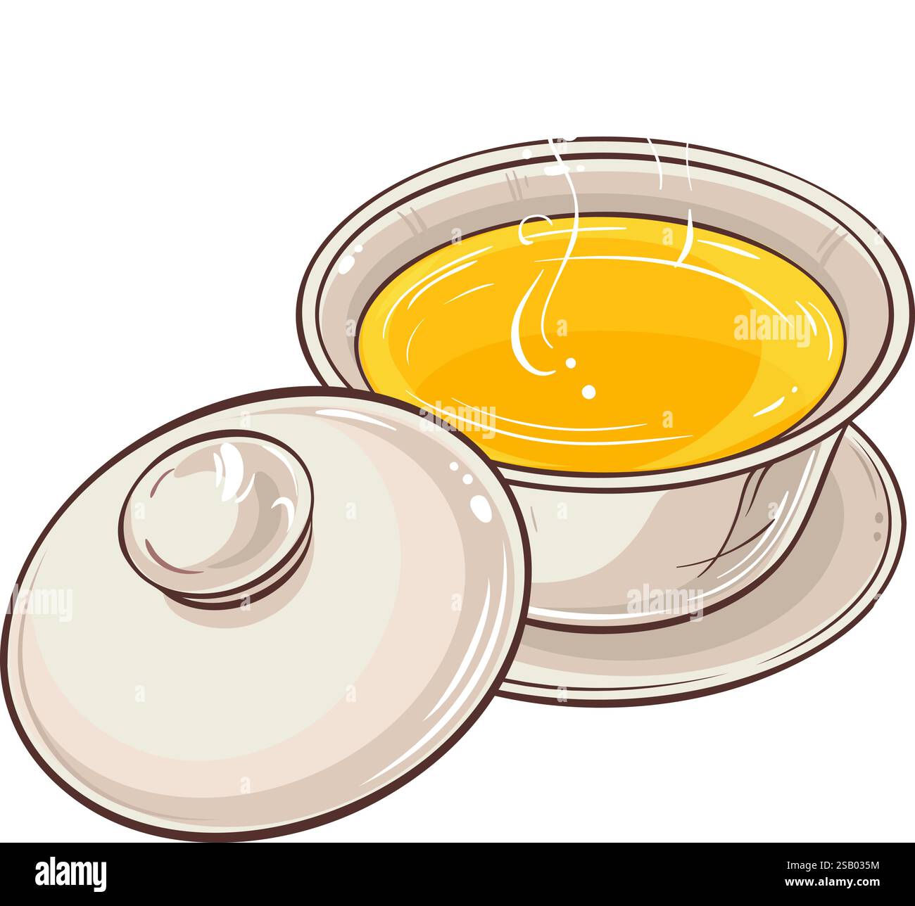 Gaiwan Vector isolated Colored Detailed Illustration for Design and ...