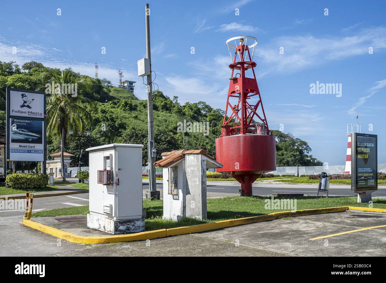 Yacht harbor, Isla Perico, Panama City, Panama, Central America Stock ...