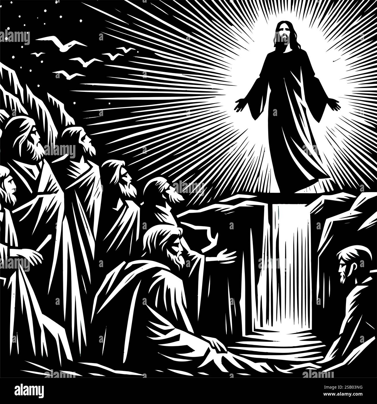 Dramatic religious scene Cut Out Stock Images & Pictures - Alamy