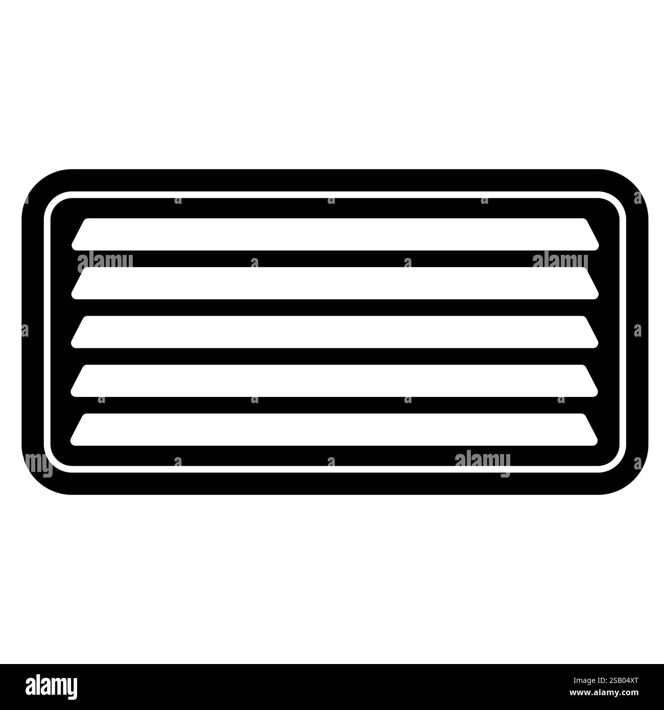 Rectangular Vent Icon, ventilation air flow cooling, heating HVAC Stock ...