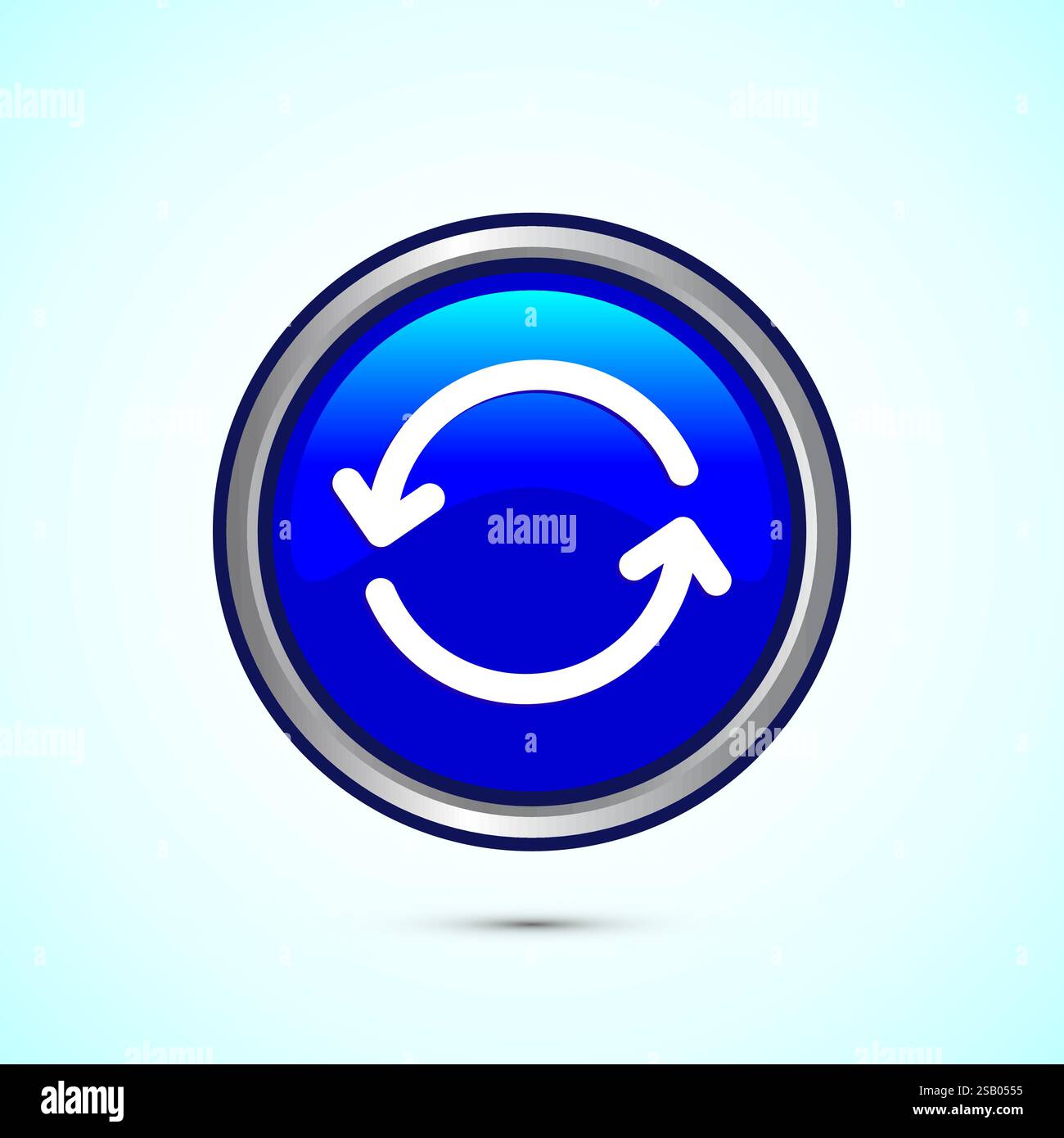 Sync processing icon design, Synchronization or reset icon, Reload sign, button design Stock ...