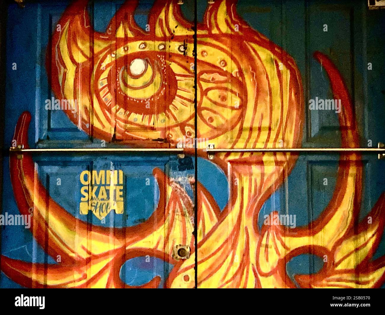 Close-Up of artwork on the doors of Rua de Santa Maria in the Zona ...