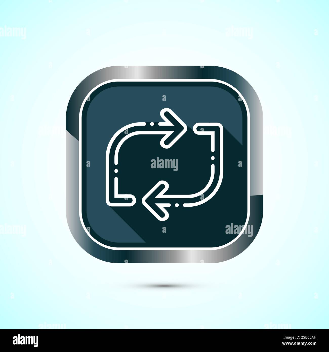 Sync processing icon design, Synchronization or reset icon, Reload sign, button design Stock ...