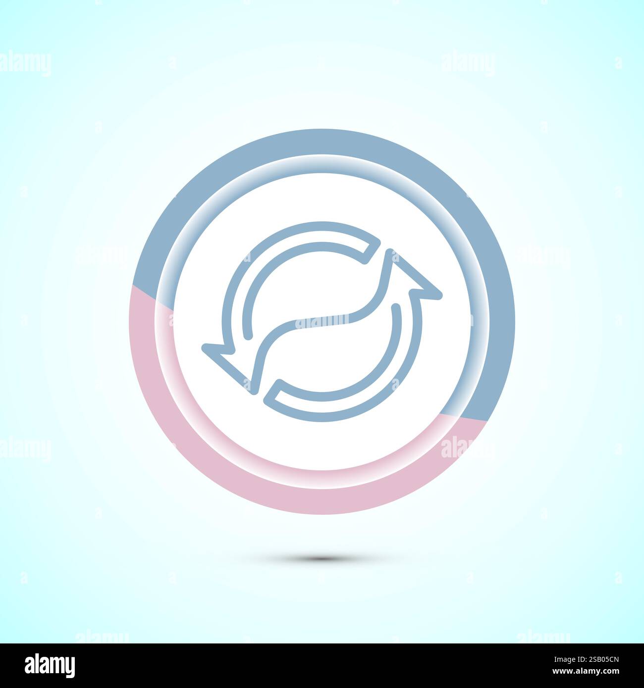 Sync processing icon design, Synchronization or reset icon, Reload sign, button design Stock ...
