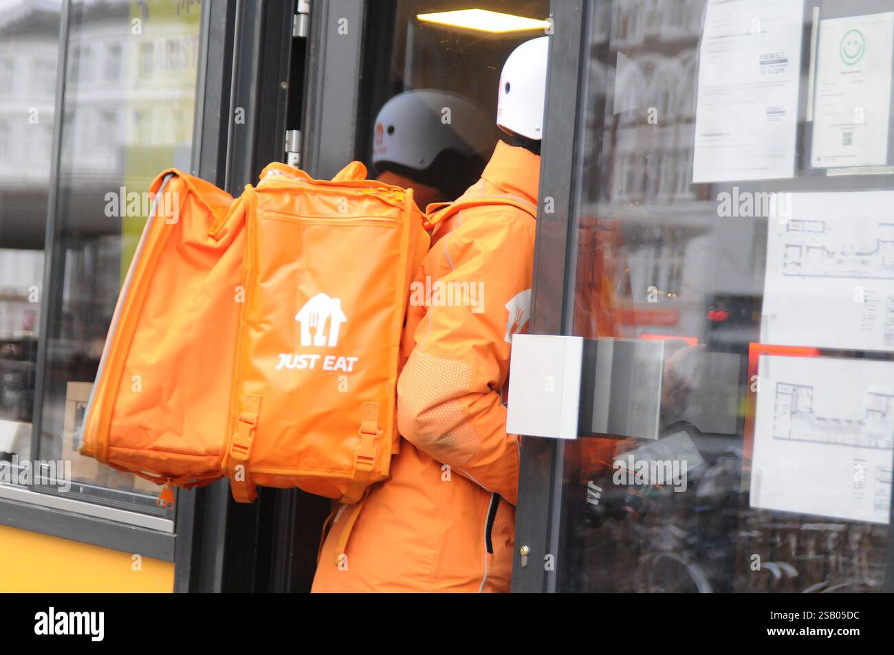 Copenhagen, Denmark /31 january...2025/.door dash Just eat food ...