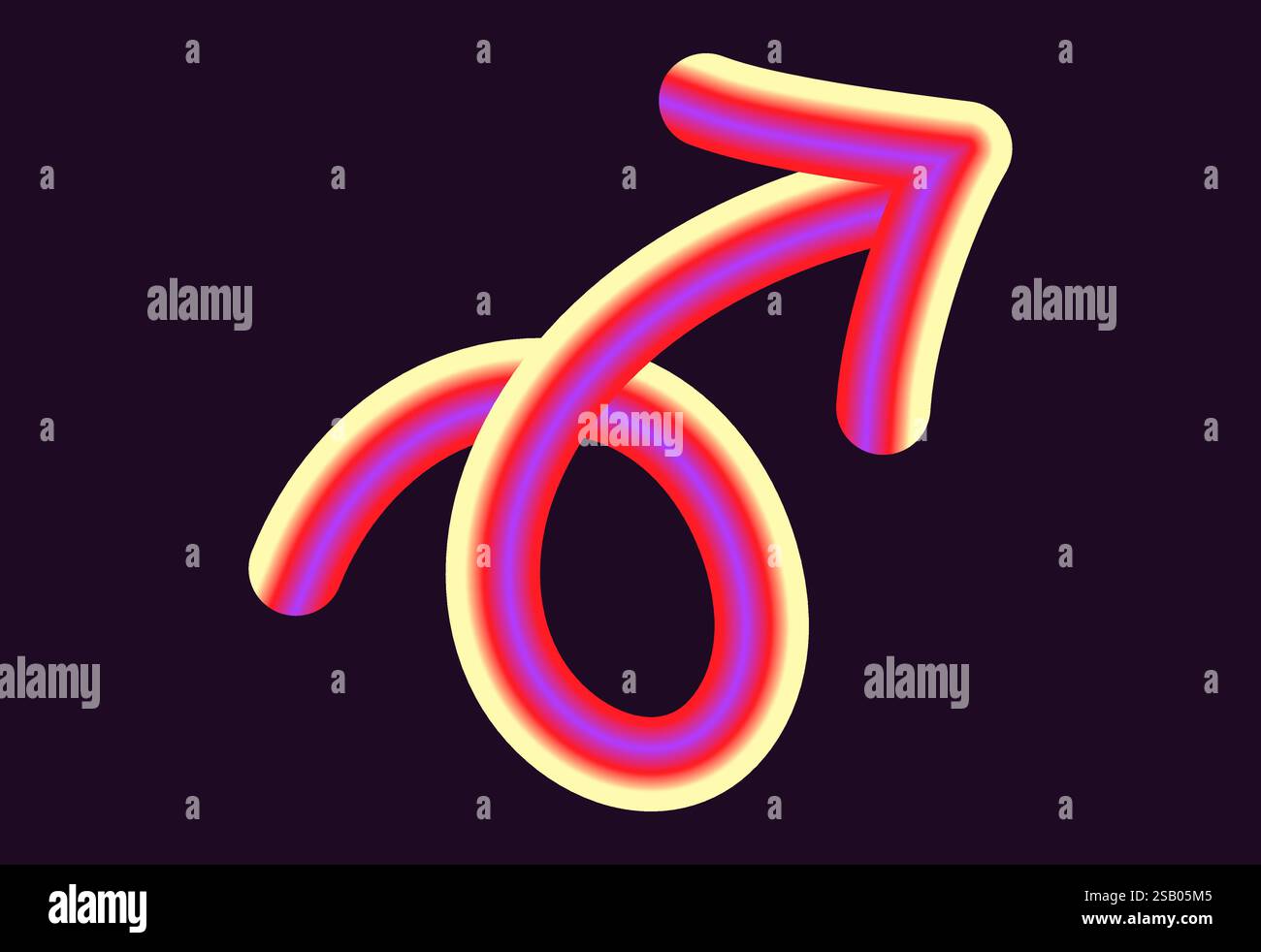 vibrant neon vector design featuring arrows in various shapes and ...