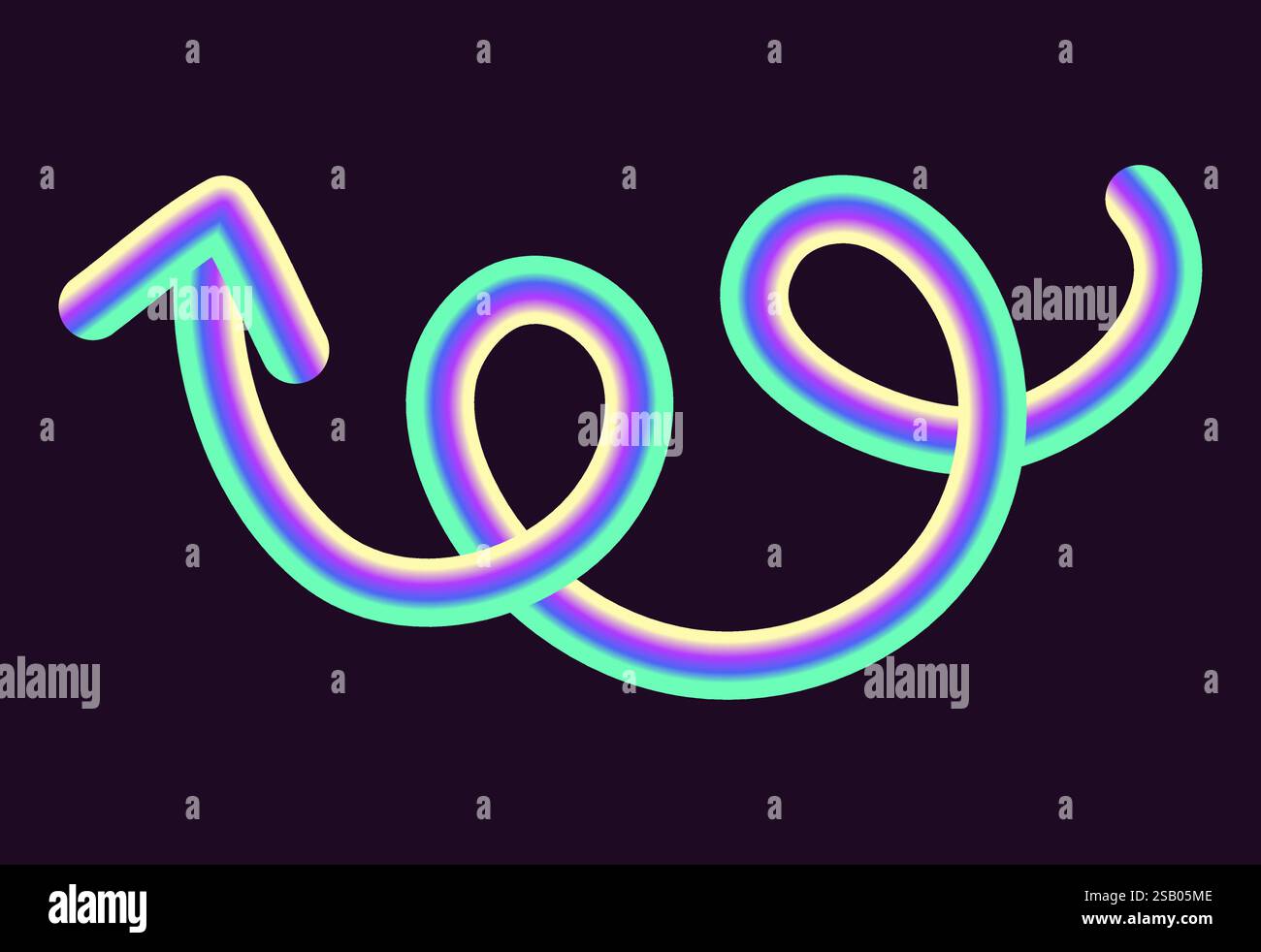 vibrant neon vector design featuring arrows in various shapes and ...